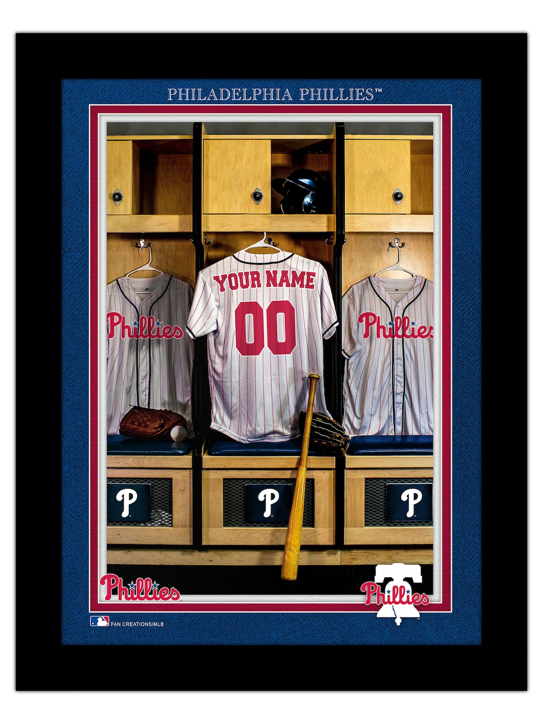 Philadelphia Phillies Personalized Sign Locker Room Print Baseball ...
