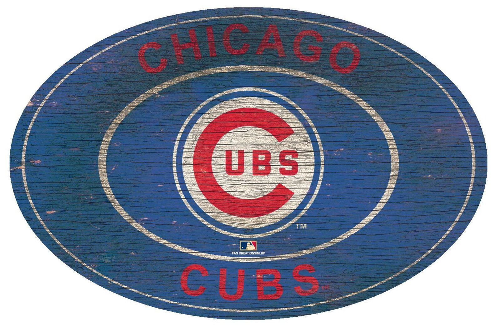 Chicago Cubs Historic Throwback Wall Art 46 Distressed | Etsy
