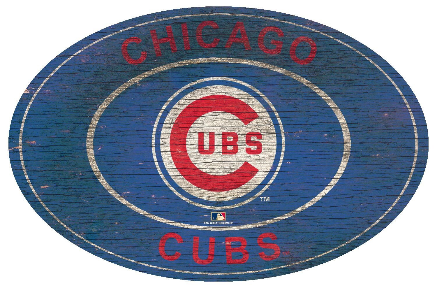Chicago Cubs Historic Throwback Wall Art 46 Distressed Wood Sign - Etsy