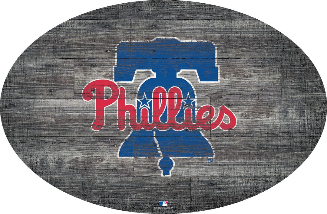 Philadelphia Phillies Sign Wall Art 46" Distressed & Weathered Sign - Etsy