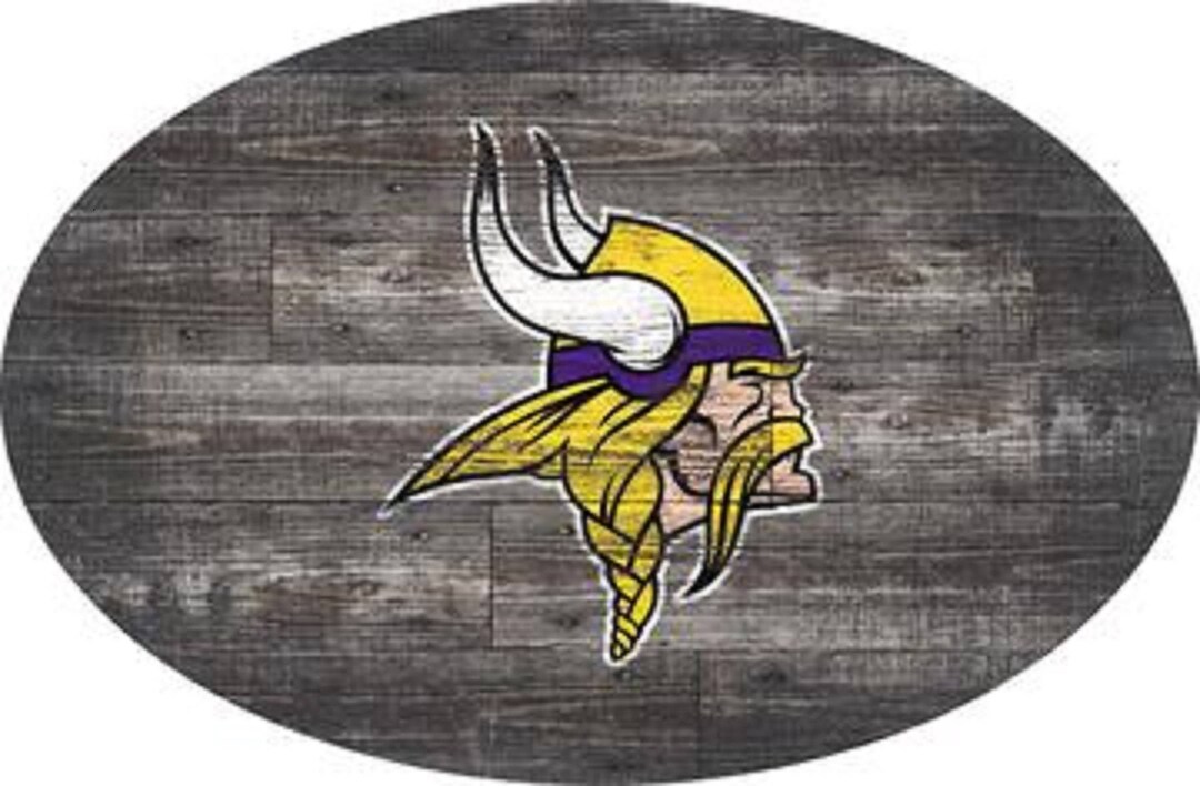 Minnesota Vikings Sign Wall Art 46" Distressed & Weathered Sign - Etsy