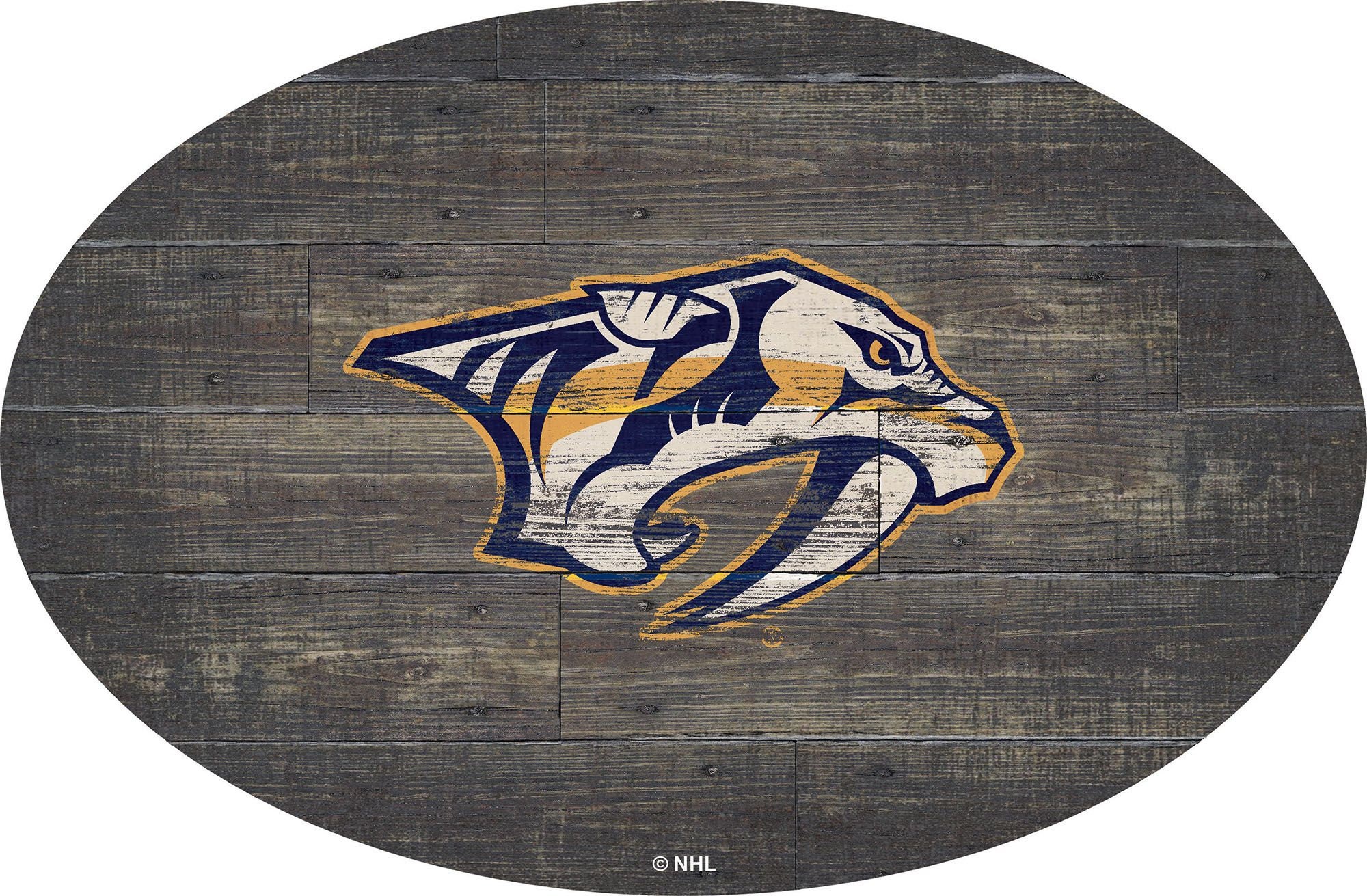 Nashville Predators Original Logo Nashville Predators "NSH 2001" NHL