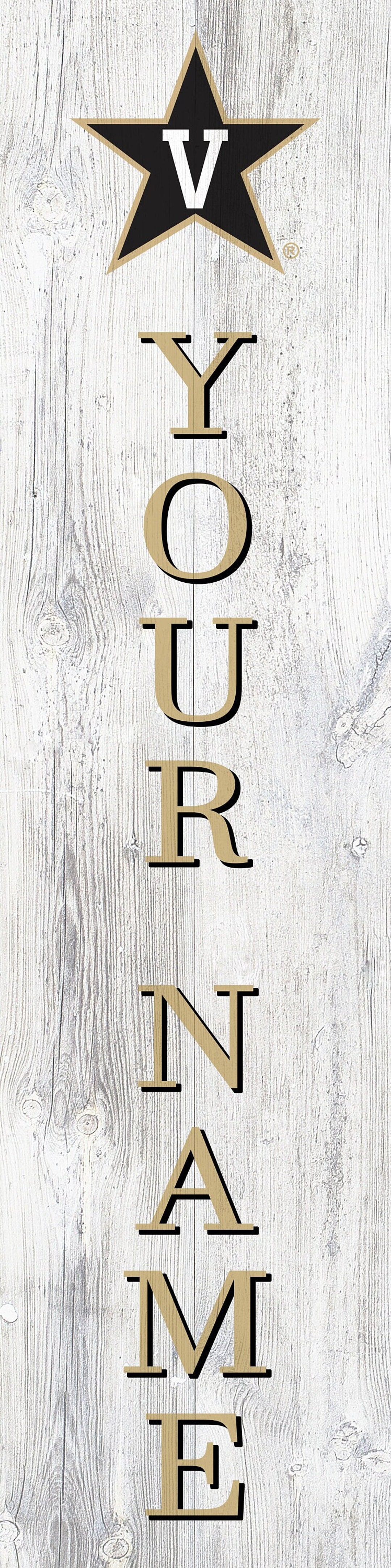 Vanderbilt Sign Personalized Leaner Sign 48" - Etsy