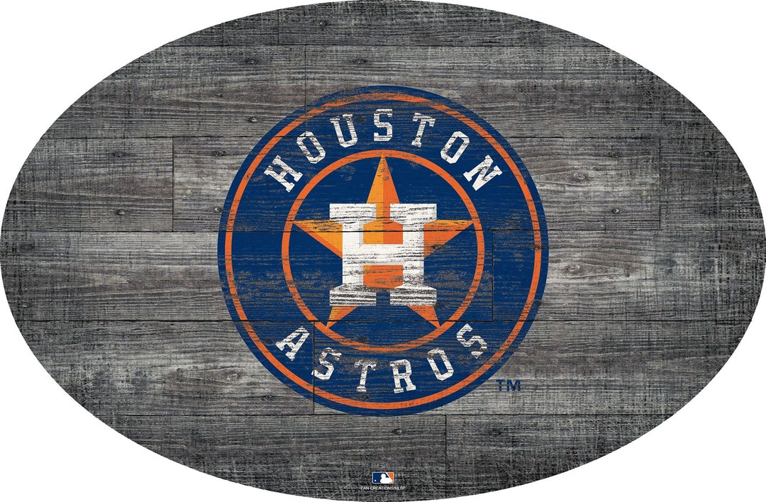Houston Astros Sign Wall Art 46" Distressed & Weathered Sign - Etsy