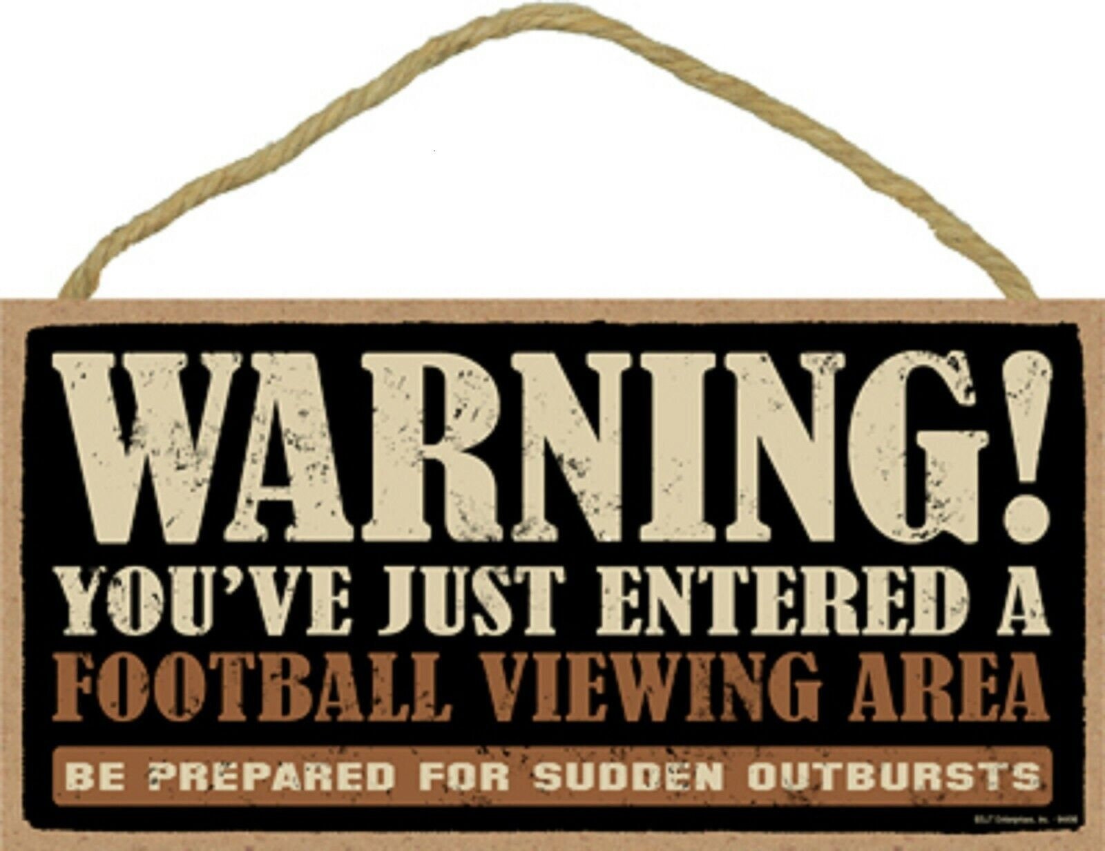 Warning Football Viewing Area Plaque 5" X 10" Wood Sign - Etsy