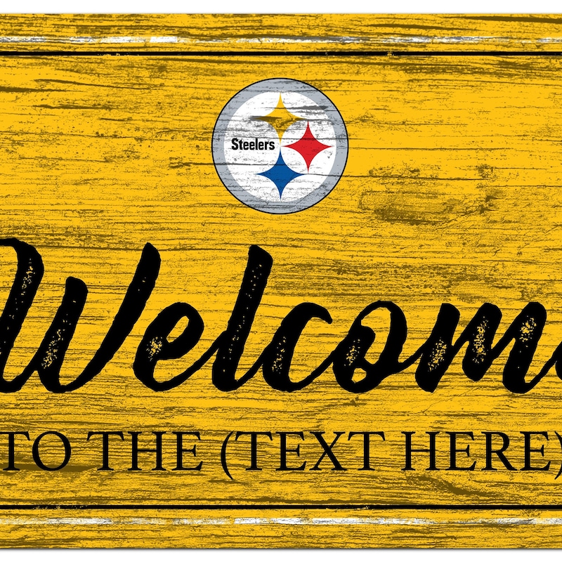 Steelers Wood Sign - Etsy