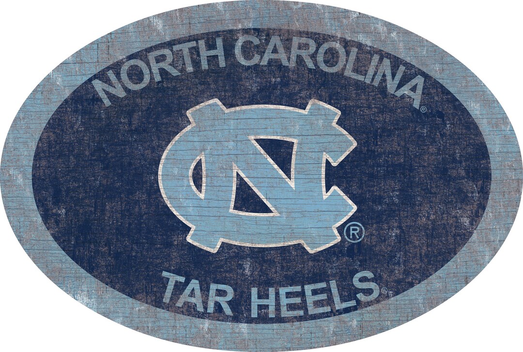 North Carolina Tar Heels Sign Wall Art 46" Distressed & Weathered Sign ...