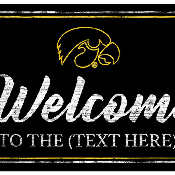 Iowa Hawkeye Sign - Etsy