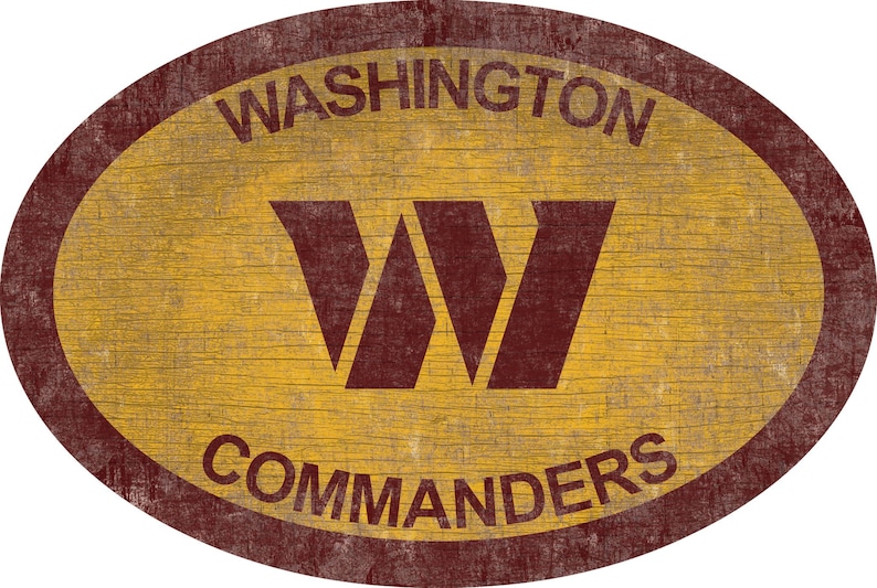 Washington Commanders Sign Wall Art 46 Distressed & Weathered Sign Team ...