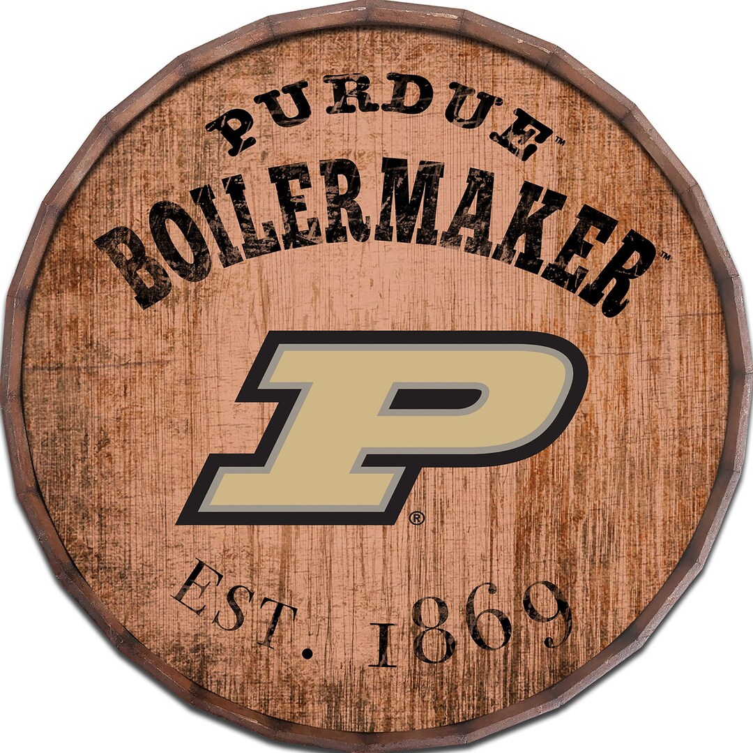 Purdue Boilermakers Barrel Top Established Sign 24" in Diameter - Etsy