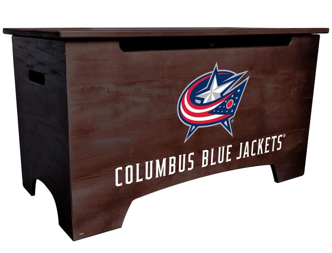 Columbus Blue Jackets Toy Box Storage Chest - Etsy