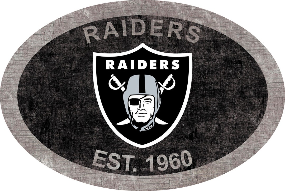 Las Vegas Raiders Sign Wall Art 46 Distressed & Weathered Sign Team ...