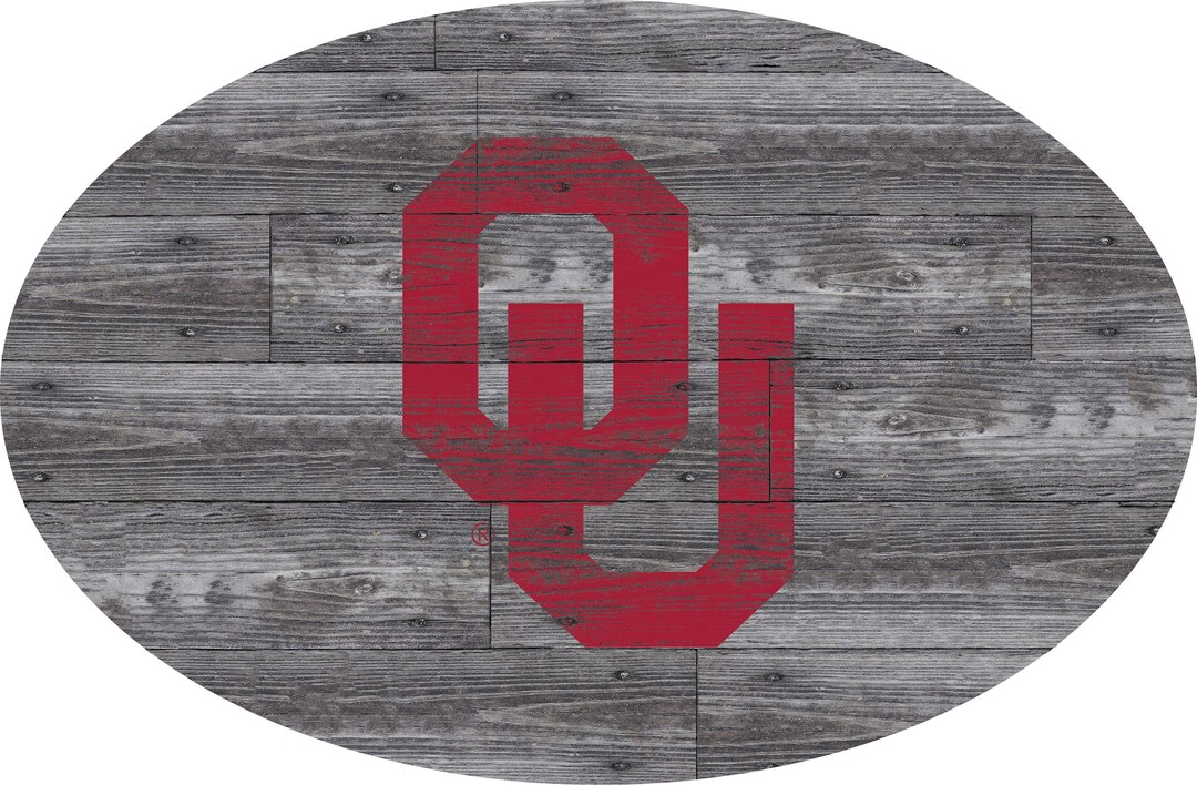 Oklahoma Sooners Sign Wall Art 46" Distressed & Weathered Sign - Etsy