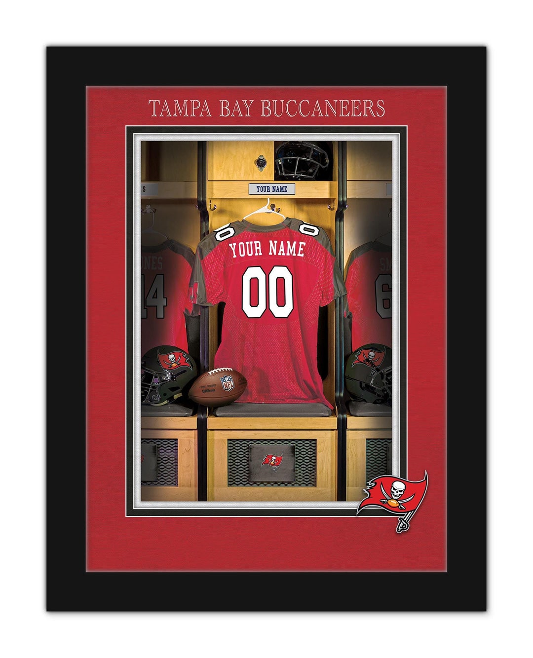 Tampa Bay Buccaneers Personalized Sign Locker Room Print NFL FRAMED ...