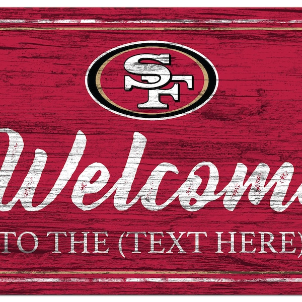 49ers Welcome Sign - Etsy