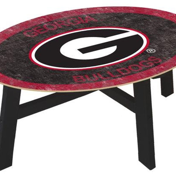 Georgia Bulldog Coffee Table - Etsy