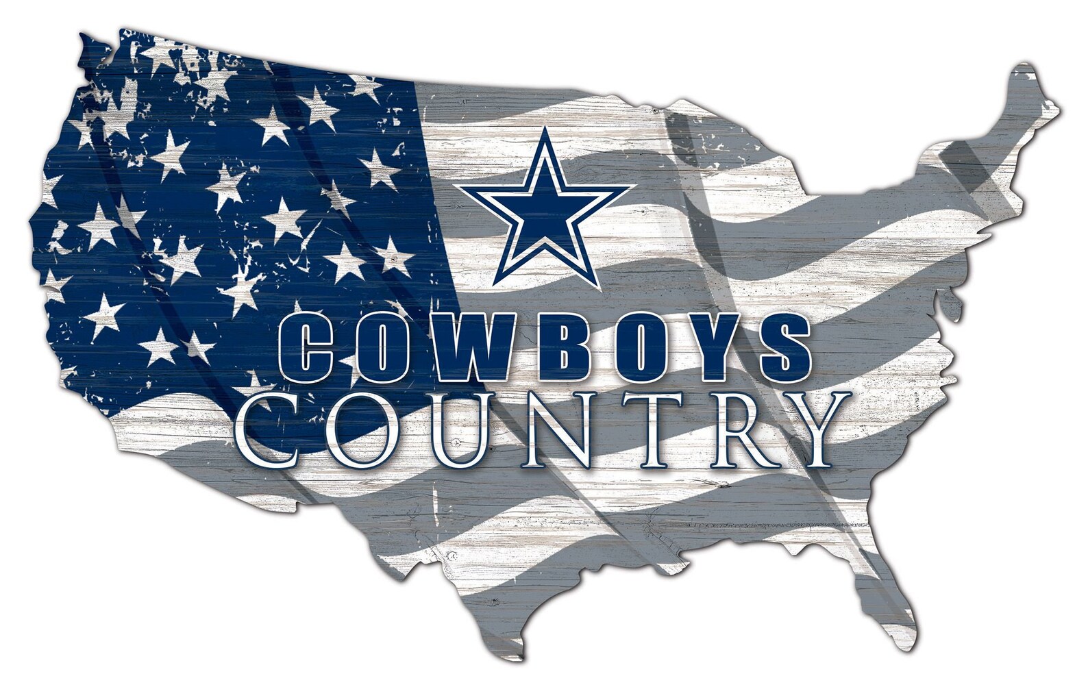 Dallas Cowboys USA Country Flag Team Sign Wood Plaque 18 X 11 - Etsy