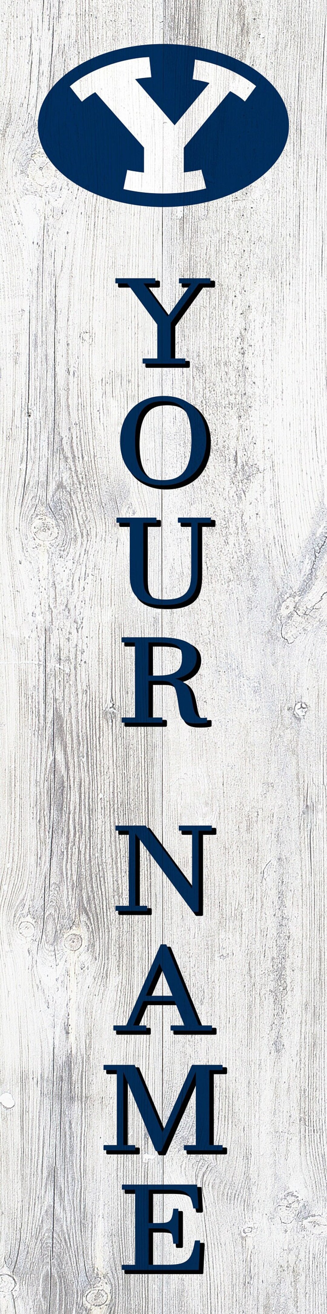 BYU Brigham Young Sign Personalized Leaner Sign 48" - Etsy