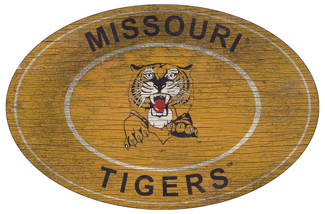 Missouri Tigers Sign Vintage Historic Throwback Wall Art 46" Distressed ...
