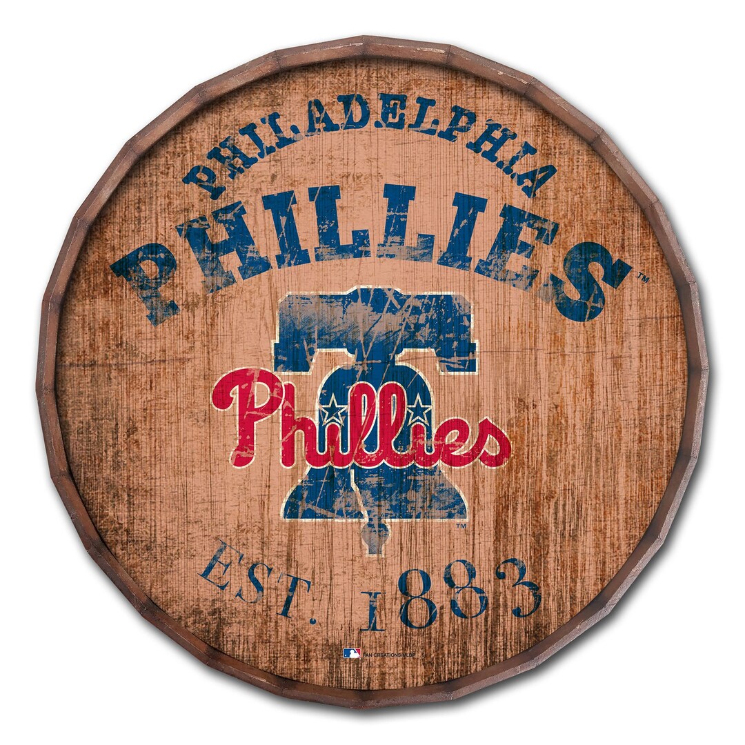 Philadelphia Phillies Barrel Top Established Sign 24 in Diameter - Etsy
