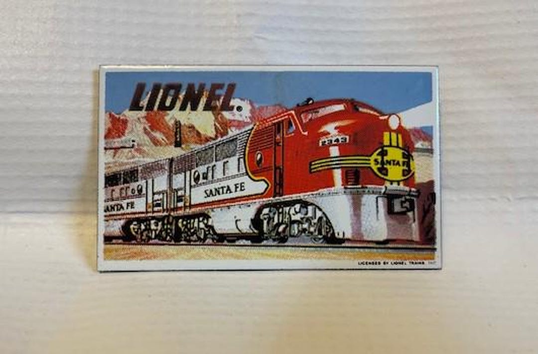Lionel Santa Fe Magnet Porcelain Vintage Magnet 2.5 X 1.5 - Etsy