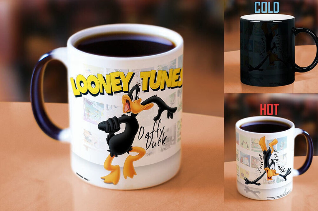 Daffy Duck Looney Tunes Morphing Heat Reveal Coffee Mug 11oz - Etsy
