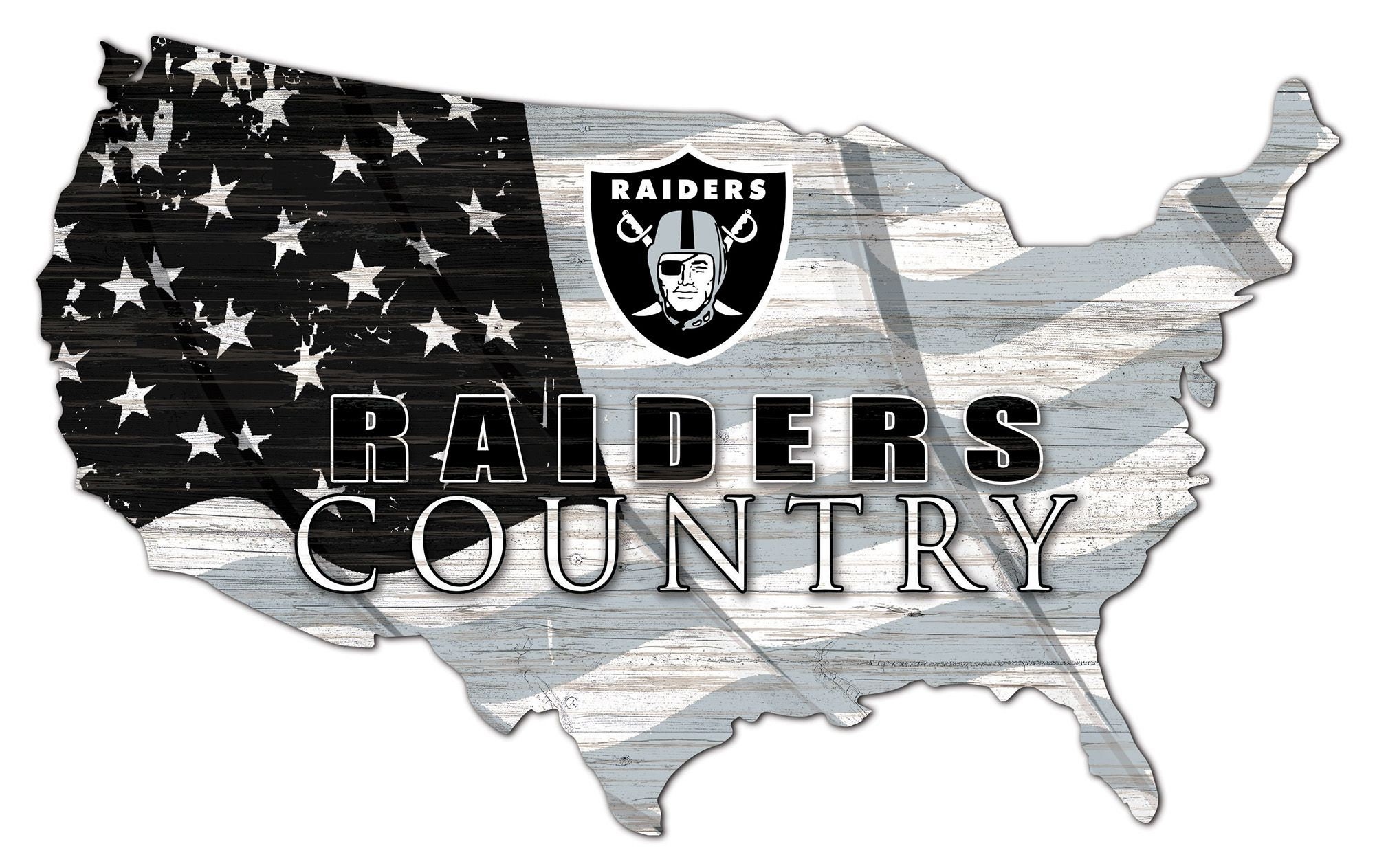 NFL Raiders Sign USA Country Flag Team Sign Wood Plaque 18 X - Etsy UK