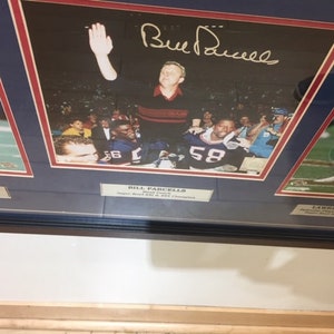 New York Giants Autographed Simms Parcells Taylor Signed Framed Photo's ...