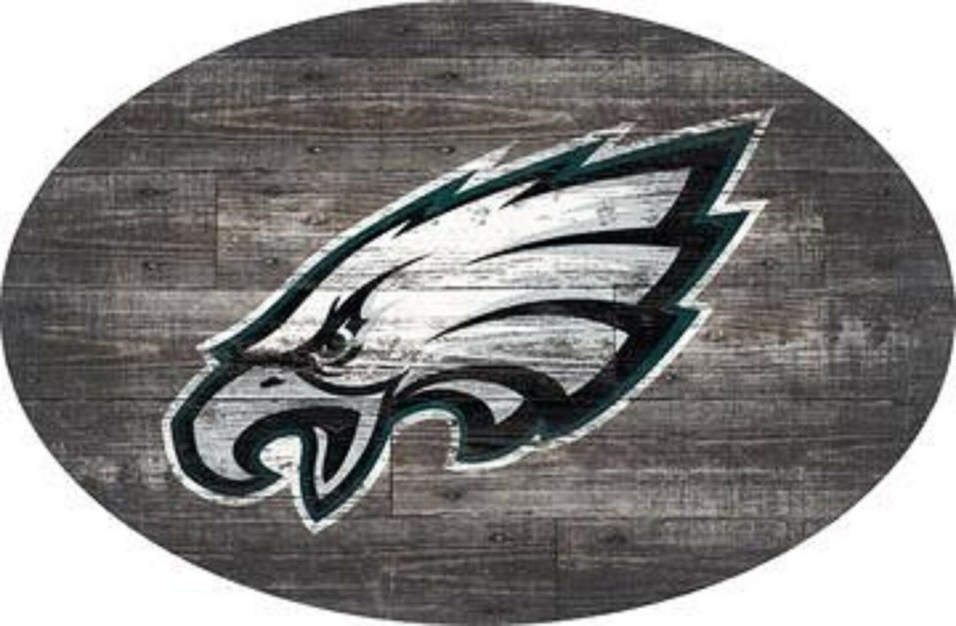 Philadelphia Eagles Sign Wall Art 46" Distressed & Weathered Sign - Etsy