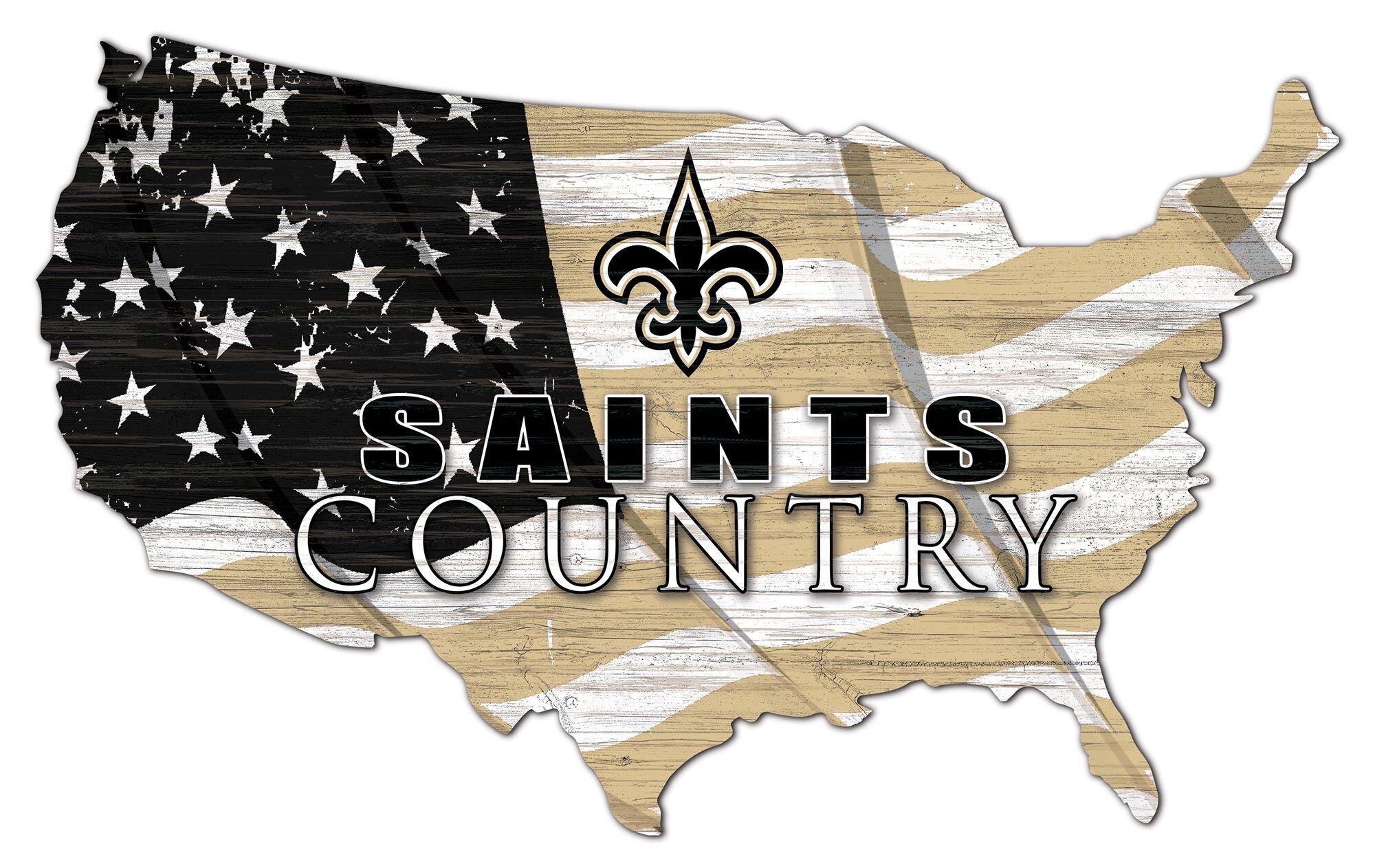 NFL New Orleans Saints Sign USA Country Flag Team Sign Wood Plaque 18 X ...