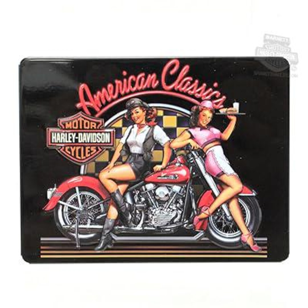 Harley Davidson Magnet Raised & Embossed Two Babes Magnet - Etsy