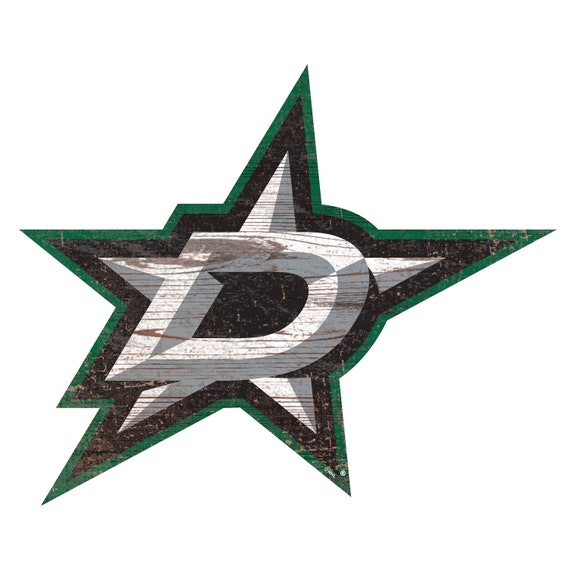 Dallas Stars Distressed Logo Cut Out Wood Sign 24 - Etsy
