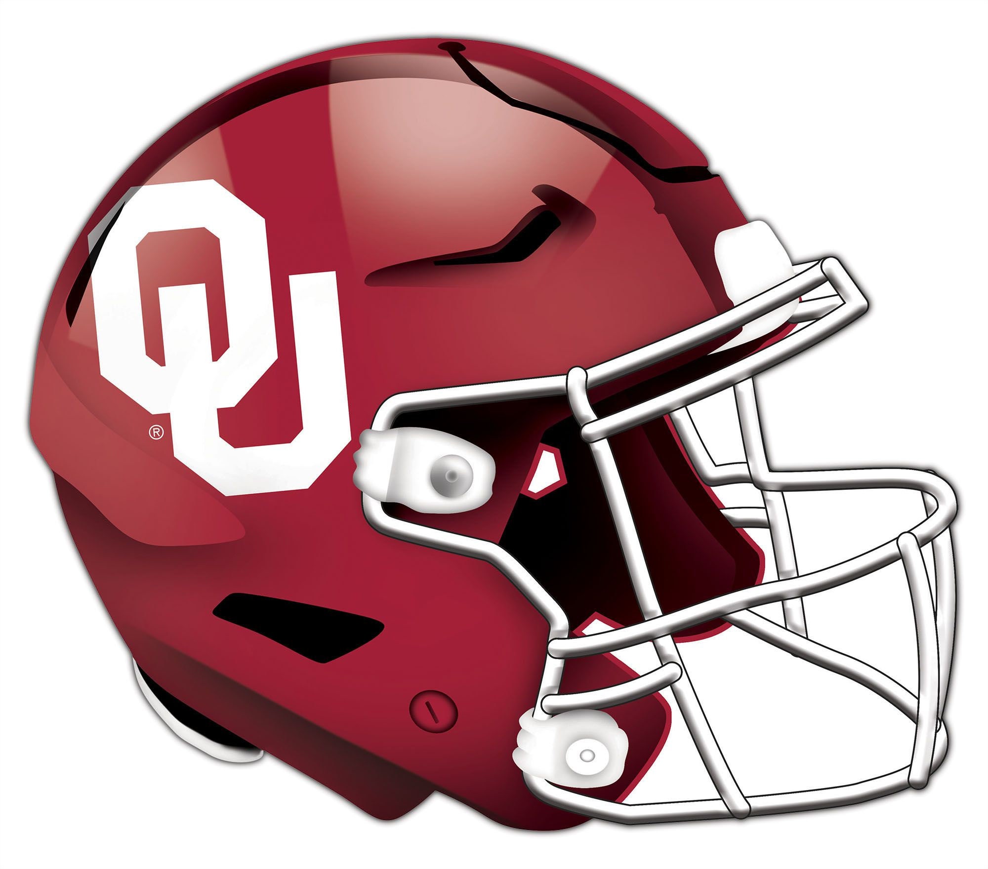Oklahoma Sooners Helmet Wall Art Sign Wood Sign 24" - Etsy