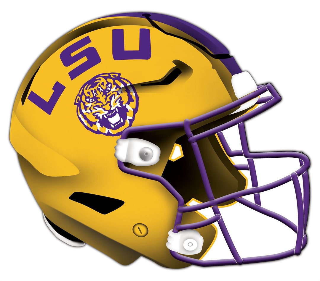 LSU Tigers Helmet Wall Art Sign Wood Sign 24" - Etsy