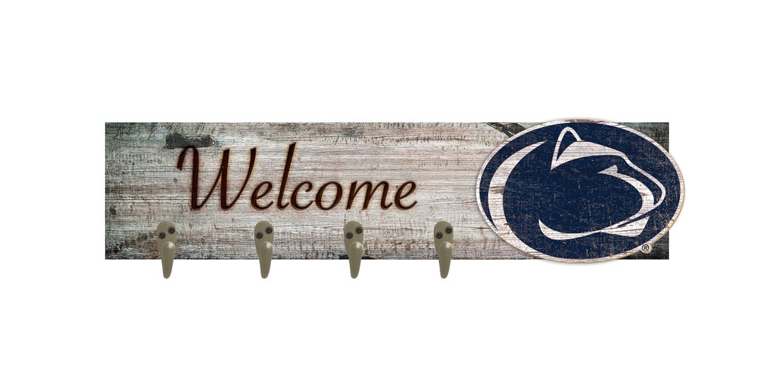 Penn State Welcome Coat Rack Coat Hanger 6" X 24" - Etsy