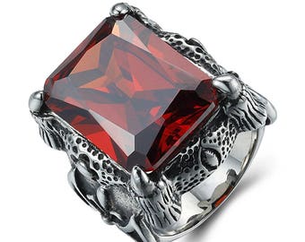 Mens gothic ring | Etsy