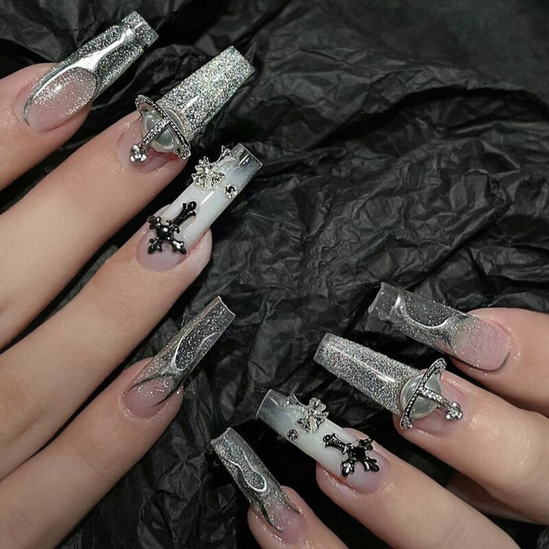 Cross Nails - Etsy