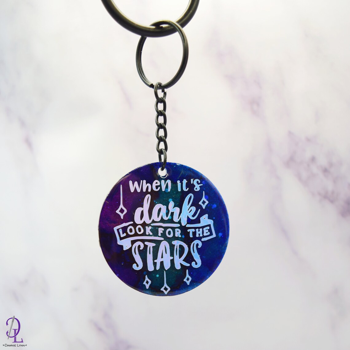 Galaxy Theme / Look for the Stars Acrylic Keychain - Etsy