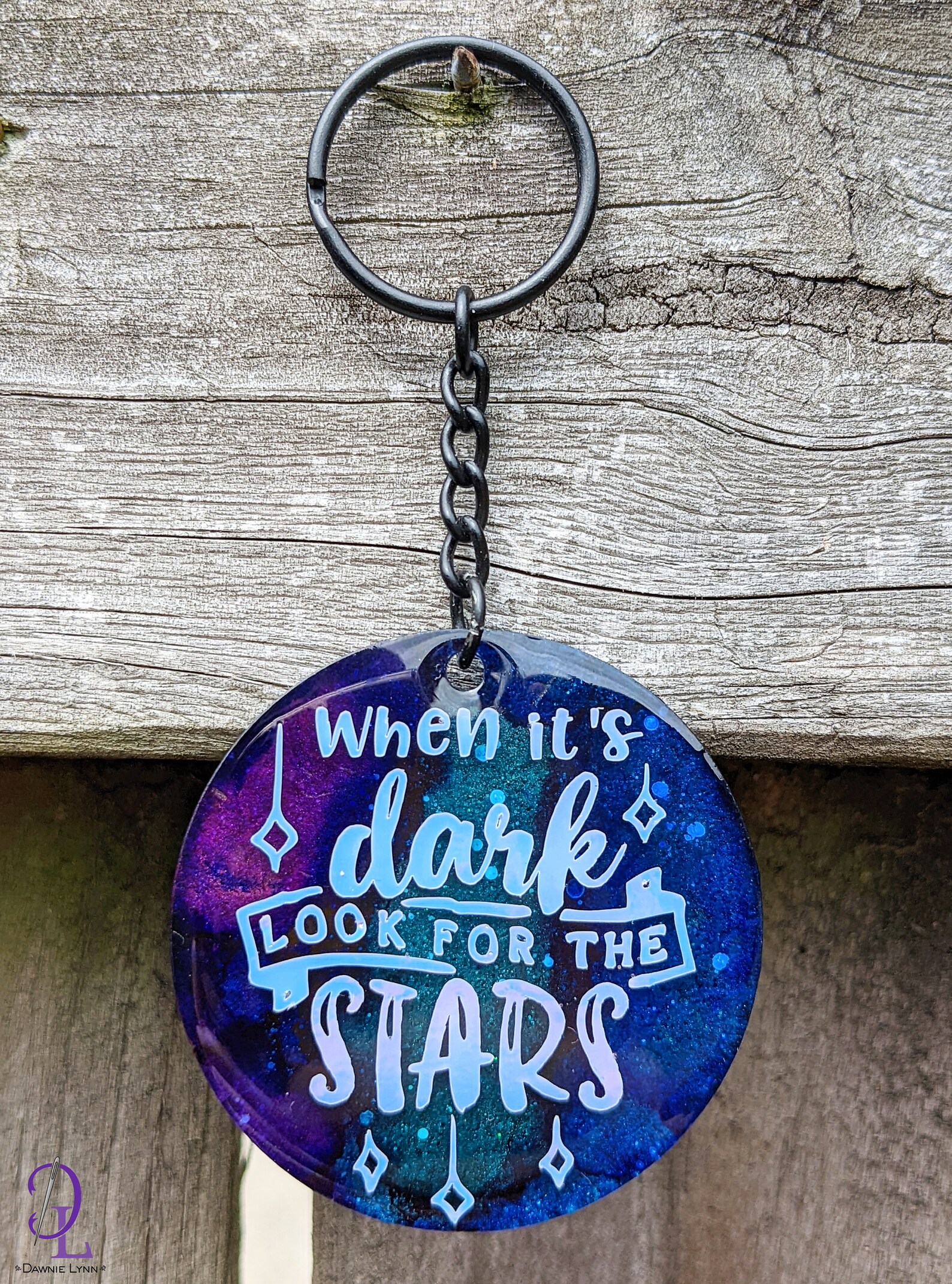 Galaxy Theme / Look for the Stars Acrylic Keychain - Etsy