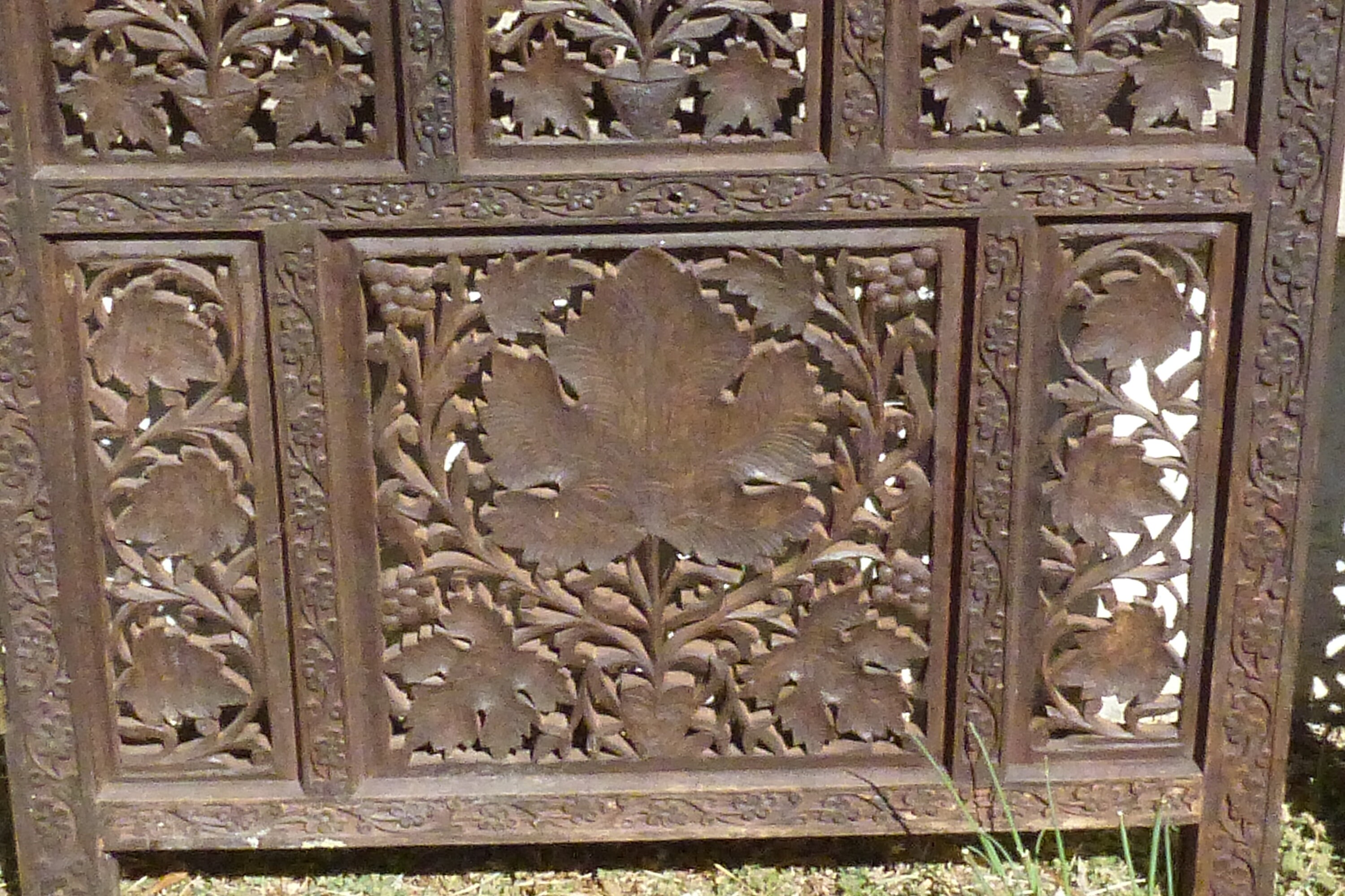 Hand Carved Wood Screen From India - Etsy