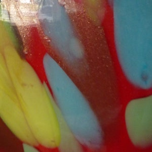 Italian Splatter Glass Vase - Etsy