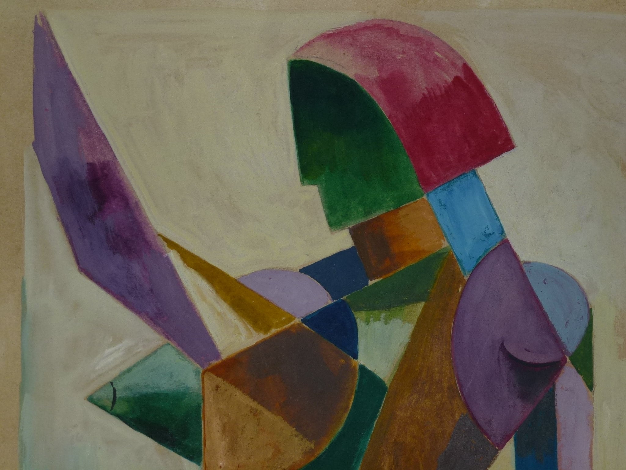 Anna Kogan Cubist Watercolor - Etsy