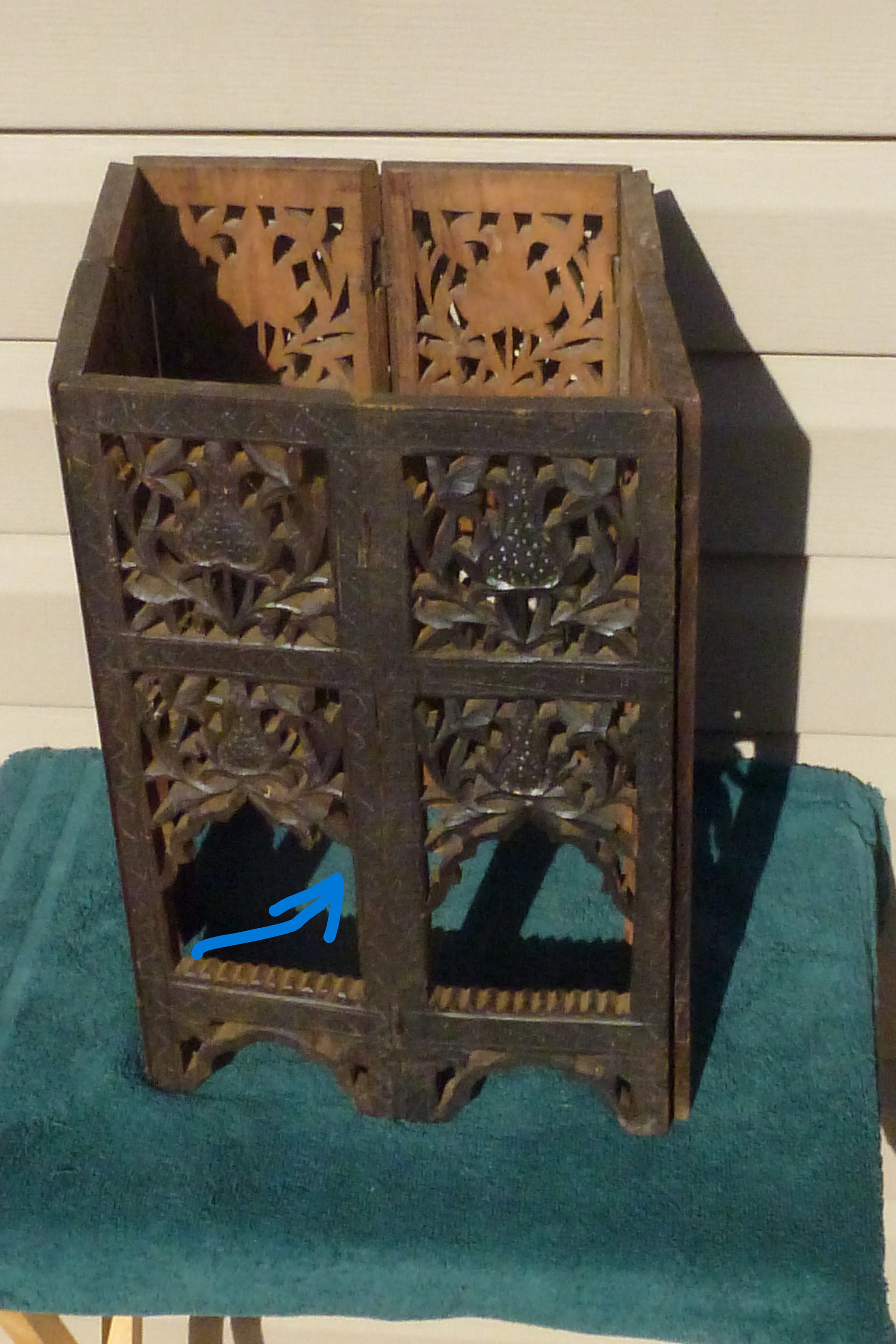 Asian Hand Carved Table Screen - Etsy