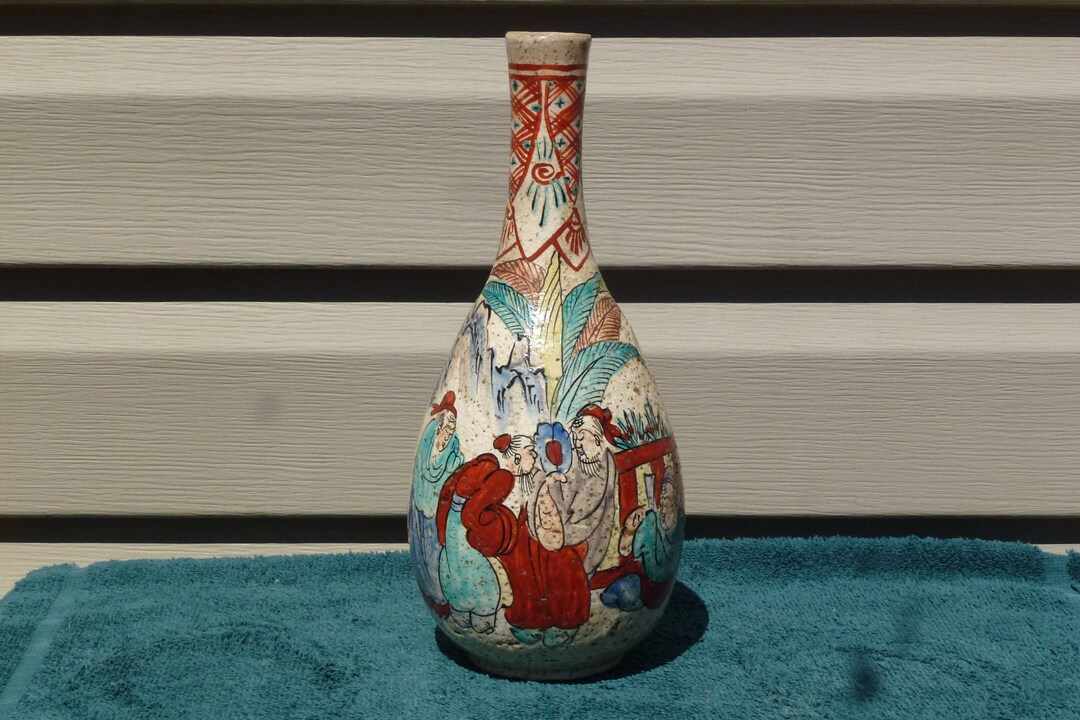 Qing Five Colors Pear Shape Vase - Etsy