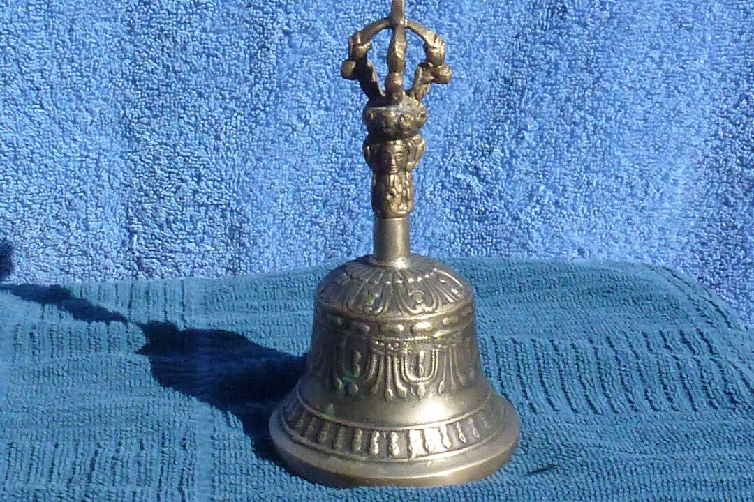 Bronze Alter Bell With Asian Face - Etsy