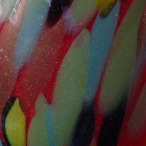 Italian Splatter Glass Vase - Etsy