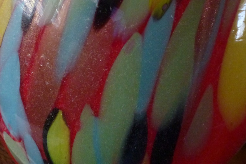 Italian Splatter Glass Vase - Etsy