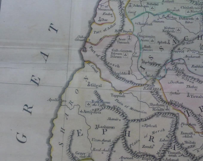Map of Canaan | Ancient Canaan Map | Biblical History Map Print - Etsy