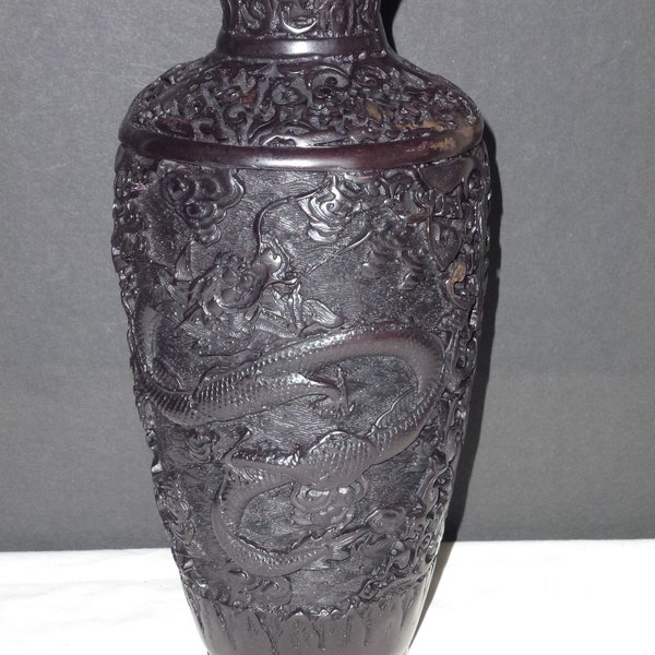 Chinese Dragon Vase - Etsy
