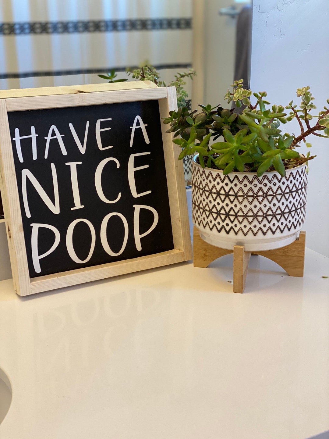 Have a Nice Poop Bathroom Sign, Handmade Sign - Etsy